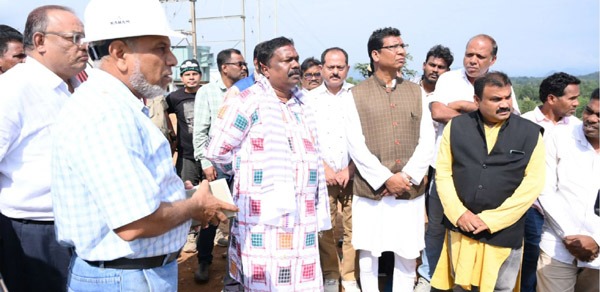 Minister Panchayati Raj Dept Odisha Shri RabiNaik visited the 10.6MLD ...